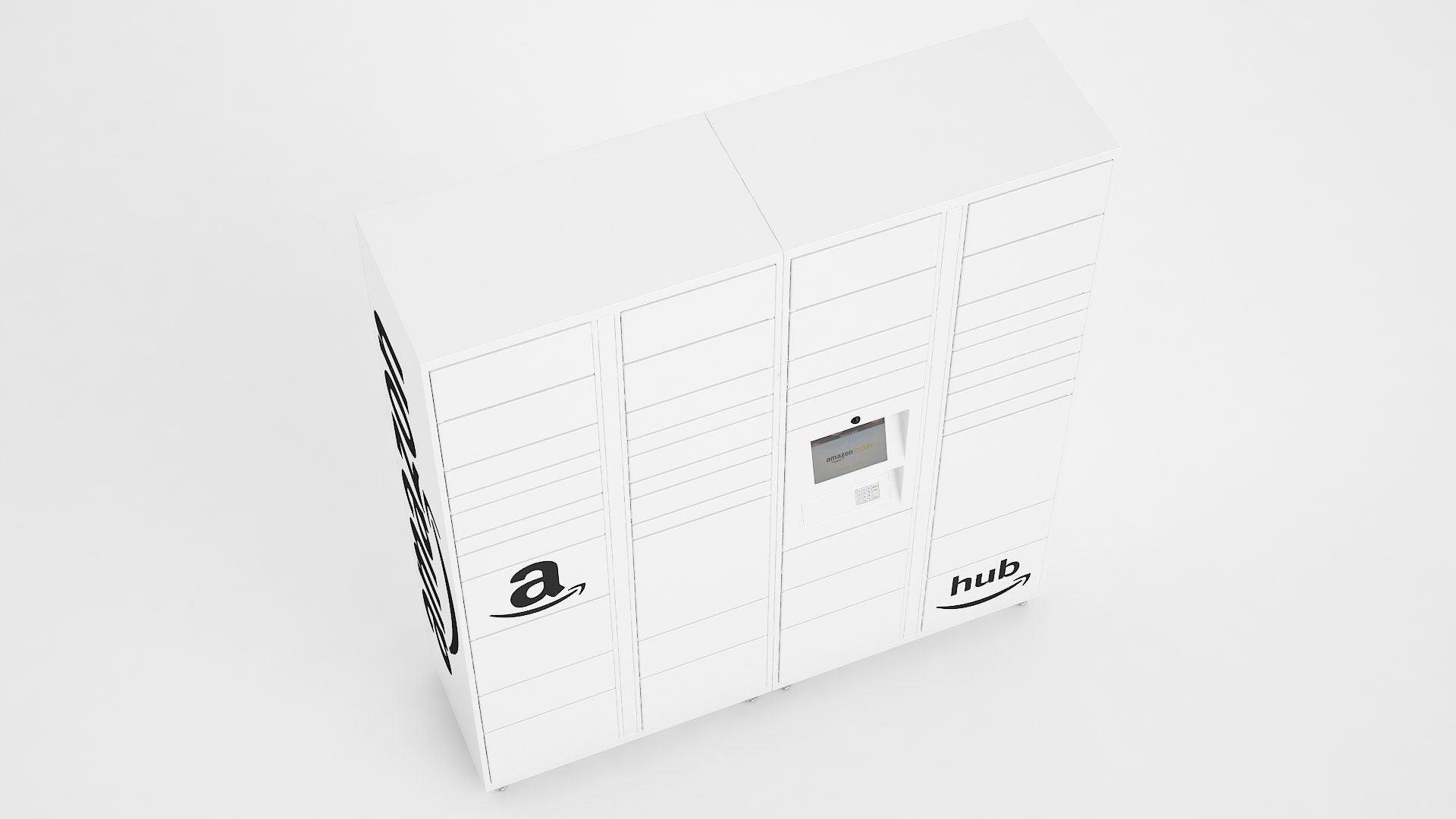 3D Amazon Delivery Lockers - TurboSquid 1439915