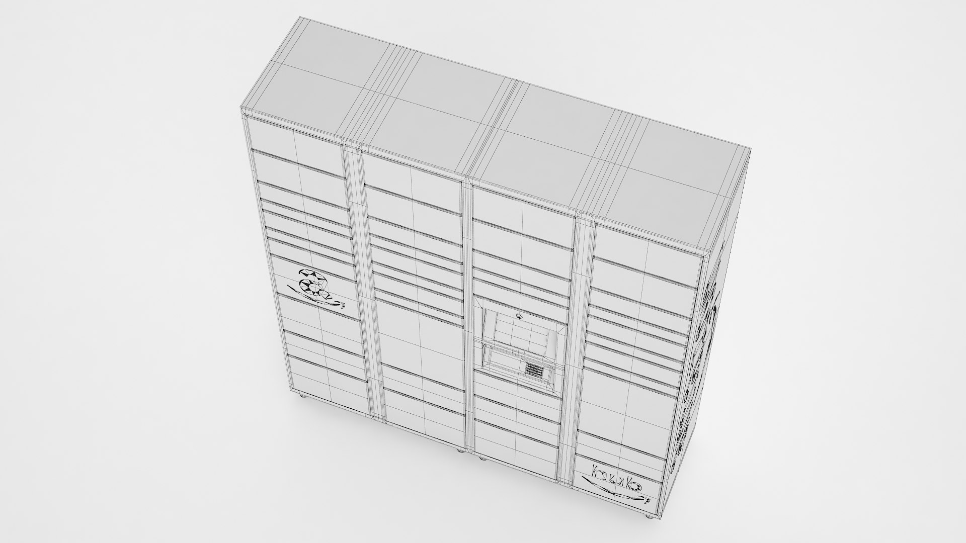 3D Amazon Delivery Lockers - TurboSquid 1439915
