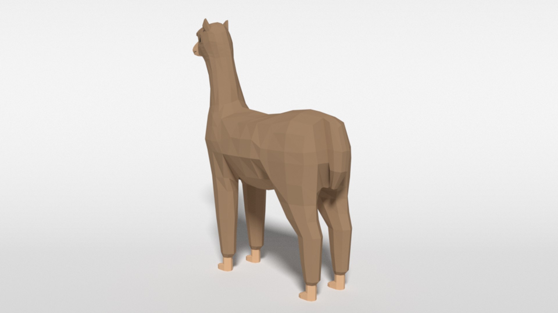 3D Alpaca Blender Ready - TurboSquid 1525108