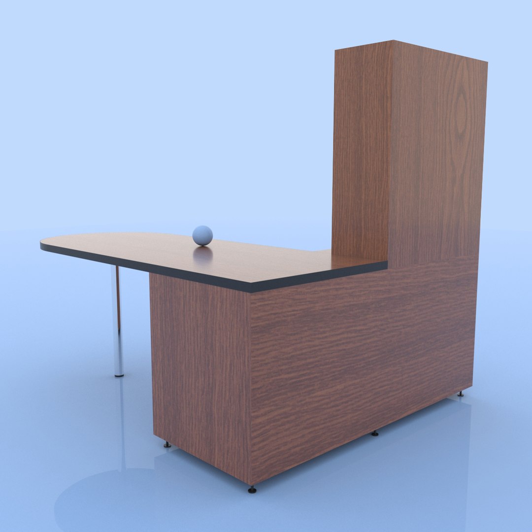 Desk Set Model - TurboSquid 1373650