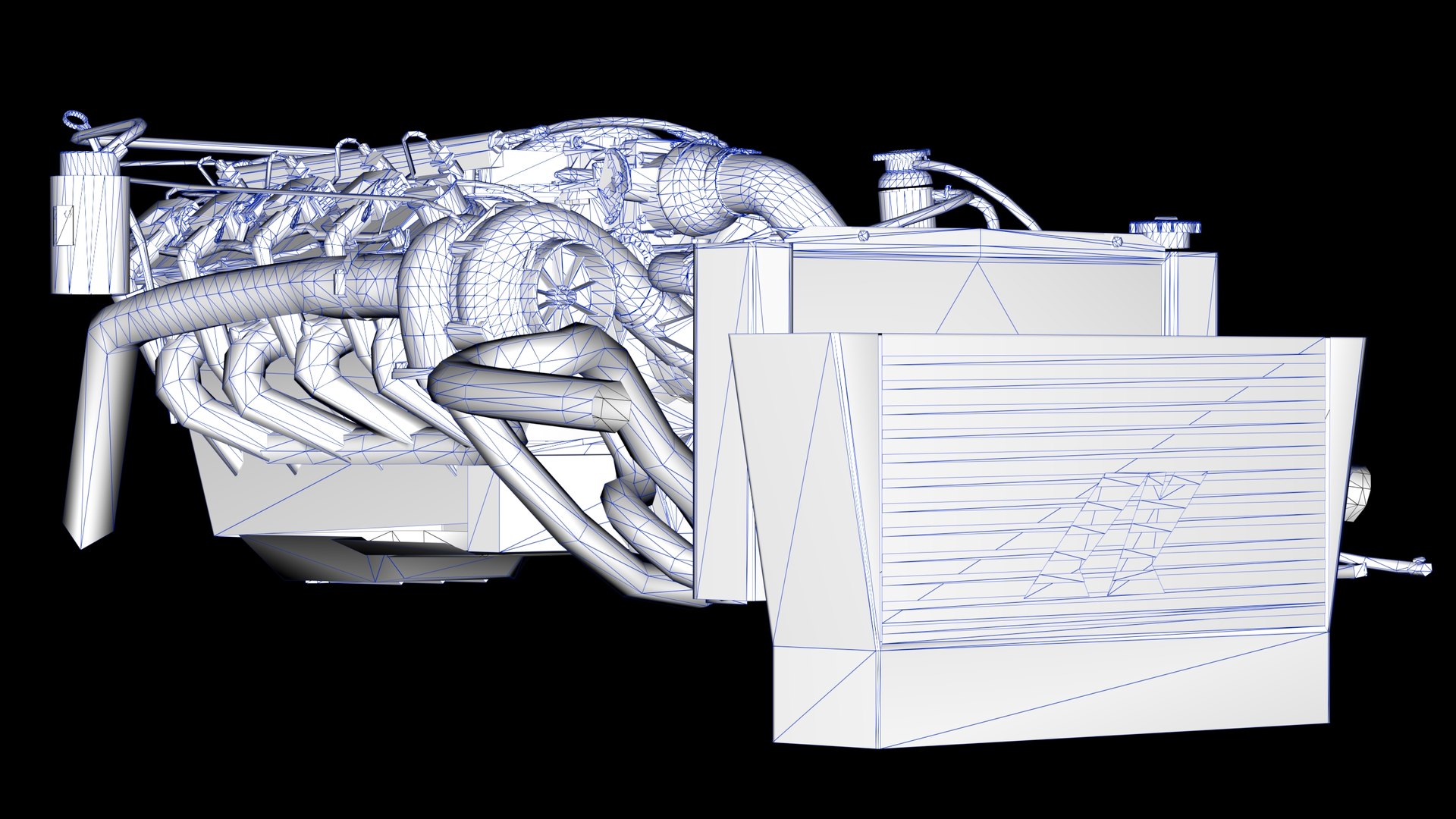 3D Model Chevy LS V8 Turbo Engine - TurboSquid 2307751