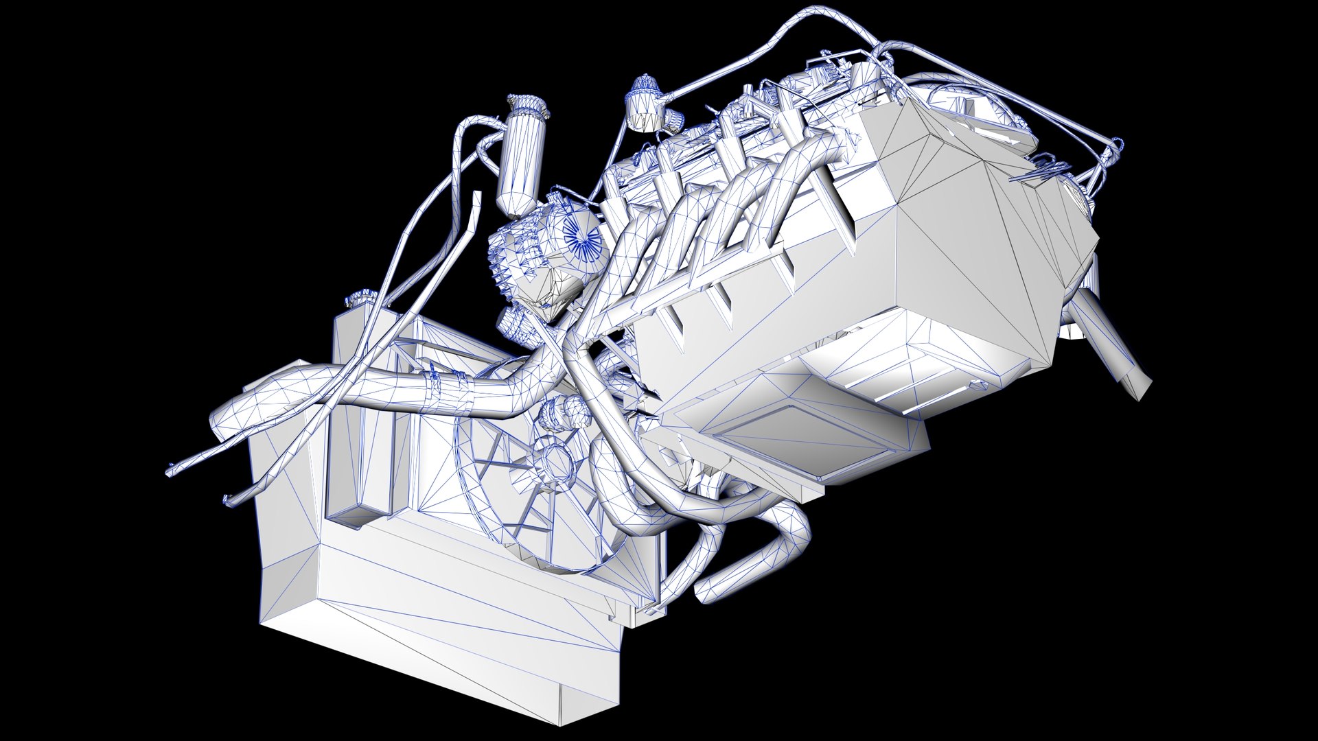 3D Model Chevy LS V8 Turbo Engine - TurboSquid 2307751