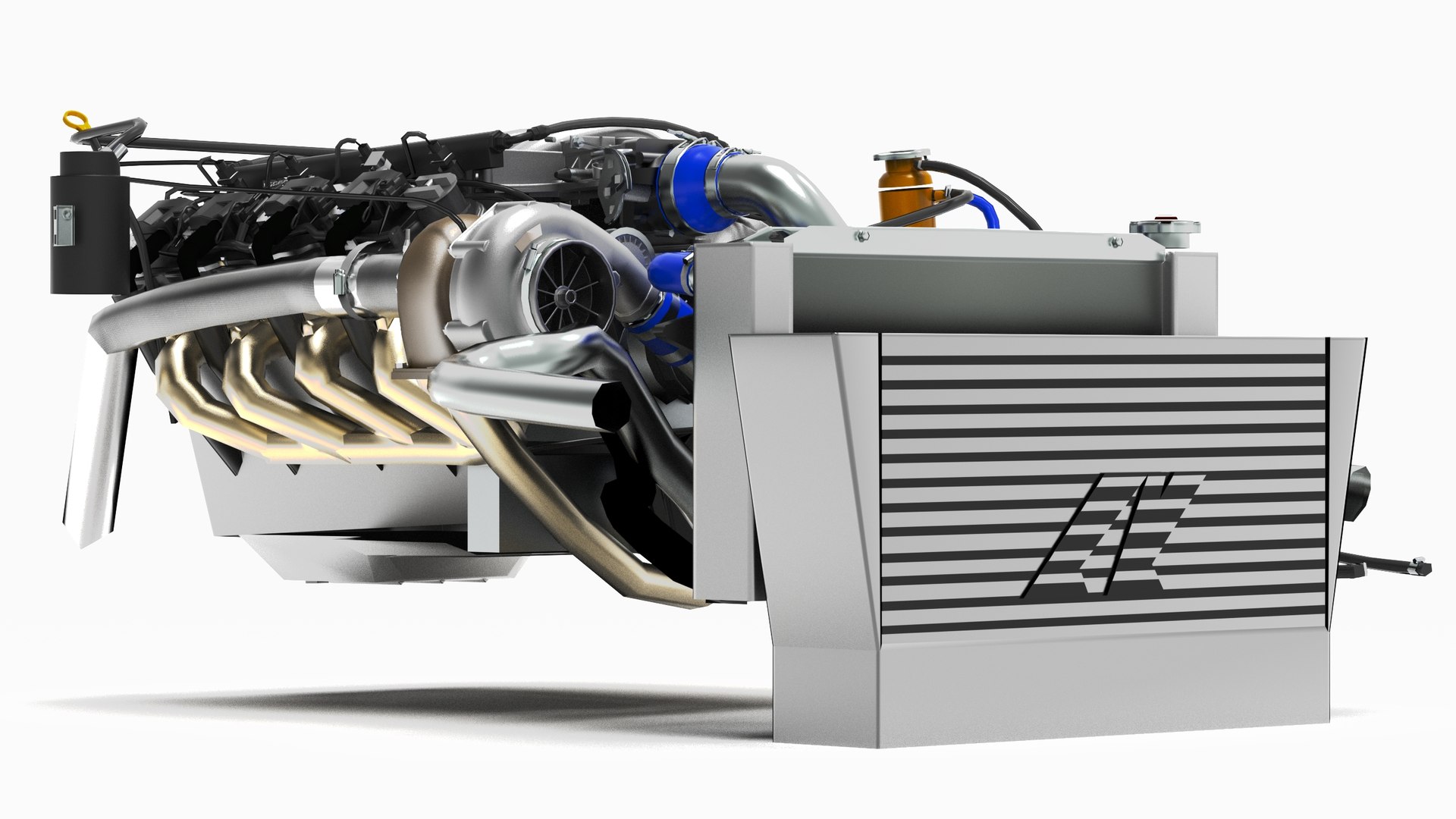 3D Model Chevy LS V8 Turbo Engine - TurboSquid 2307751