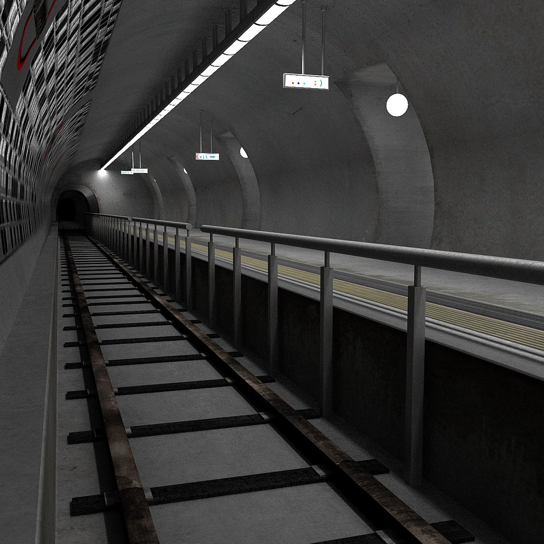 3d Model Of Subway Station