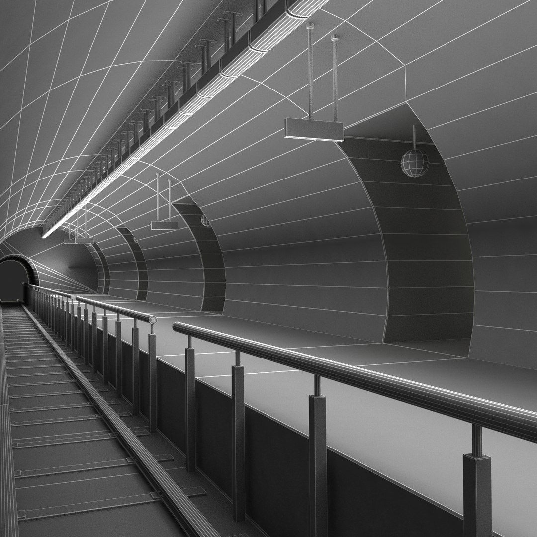 3d Model Of Subway Station