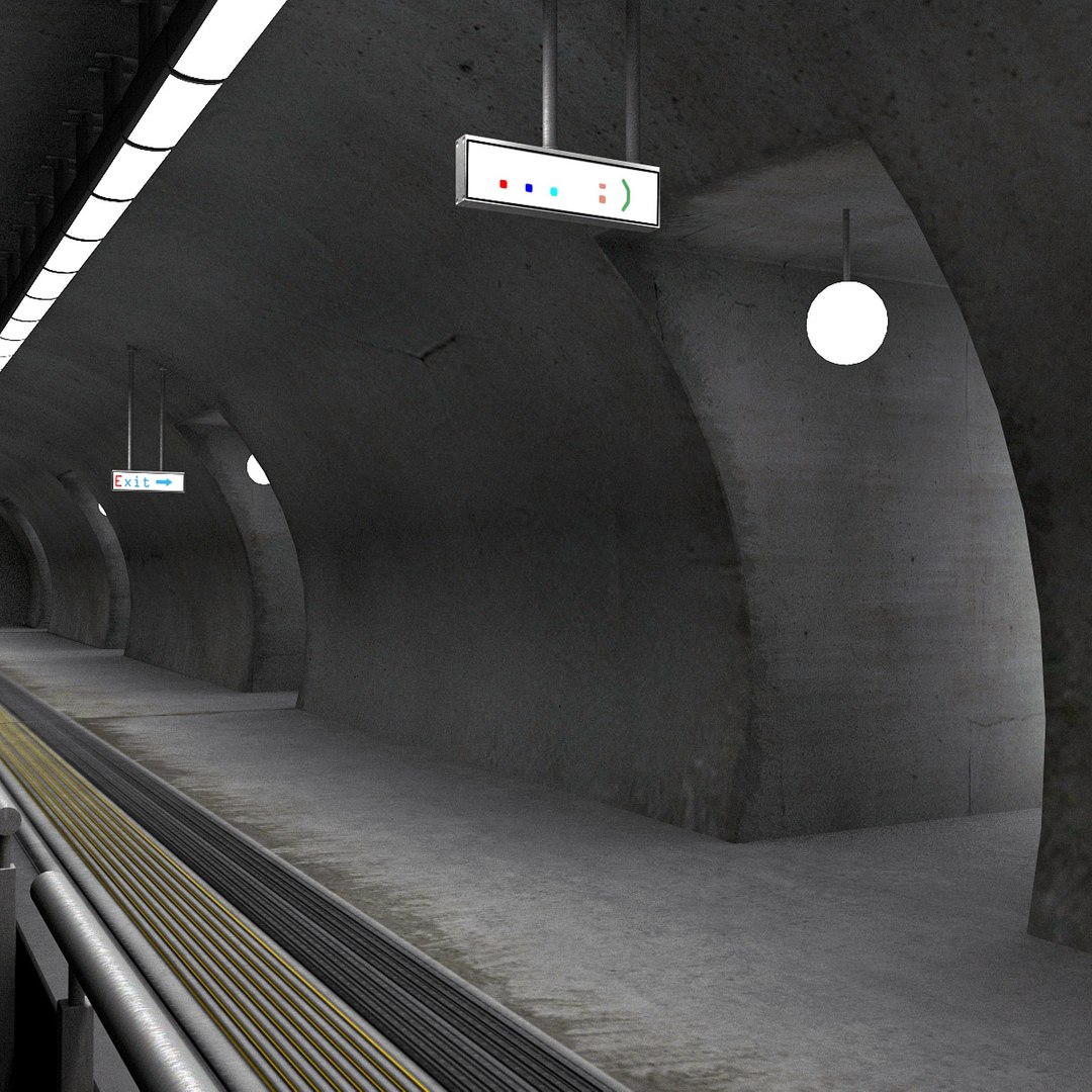 3d Model Of Subway Station