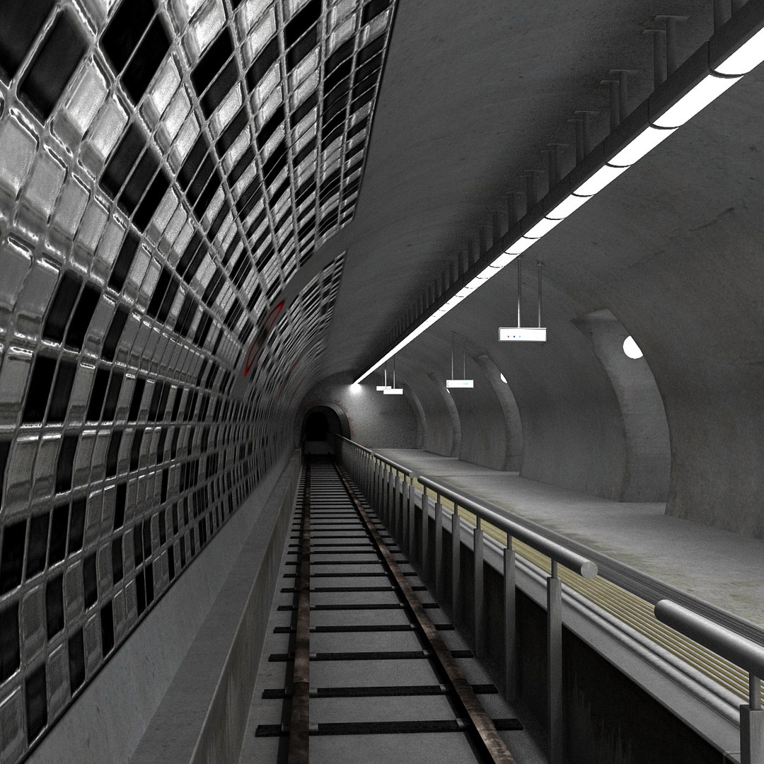 3d Model Of Subway Station