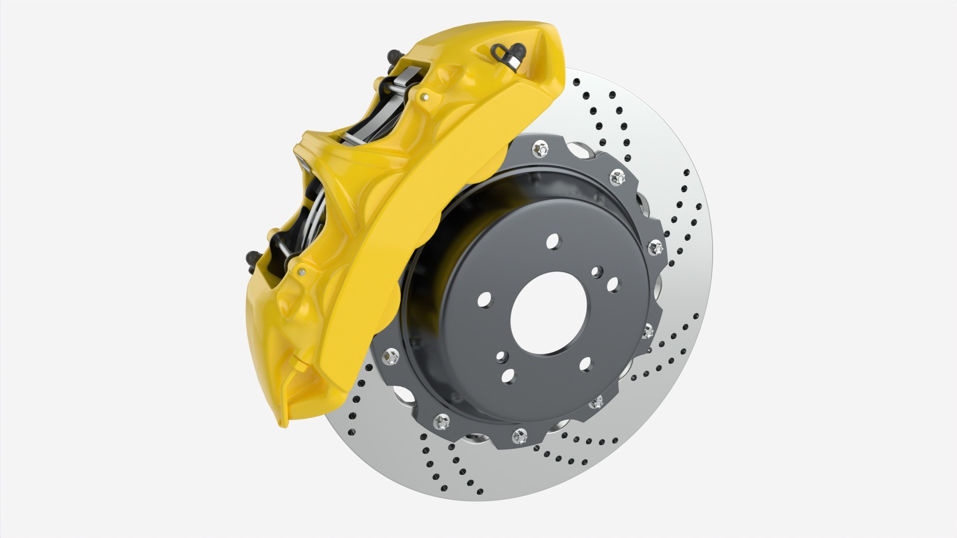 Brake Disk With Caliper 3D Model - TurboSquid 1935569