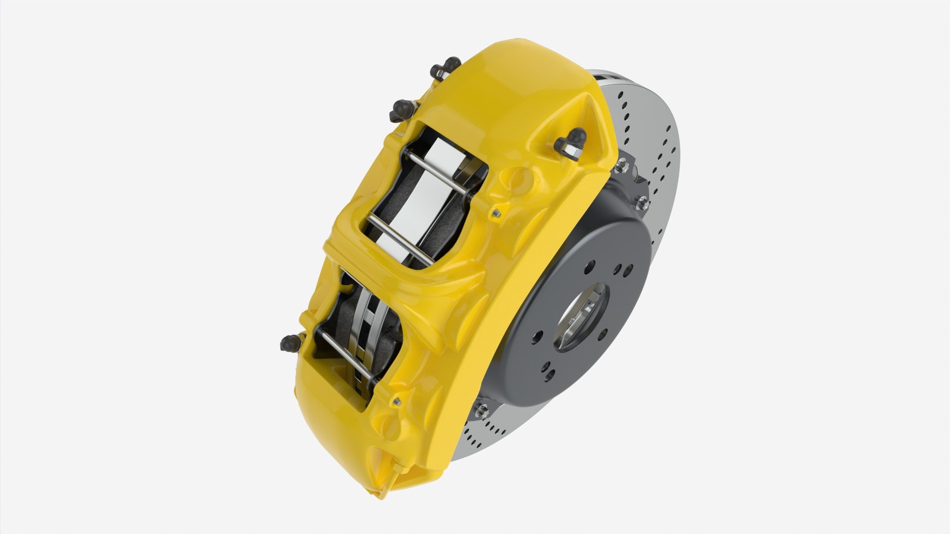 Brake Disk With Caliper 3D Model - TurboSquid 1935569