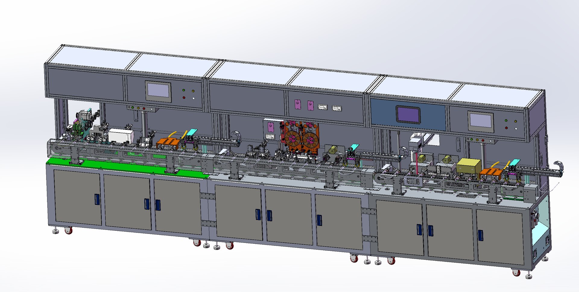 3D Automatic cutting and welding line - TurboSquid 1790055