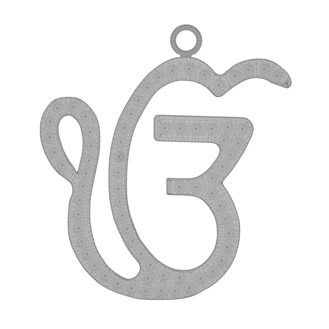 Ek Onkar Symbol Model - TurboSquid 1762629