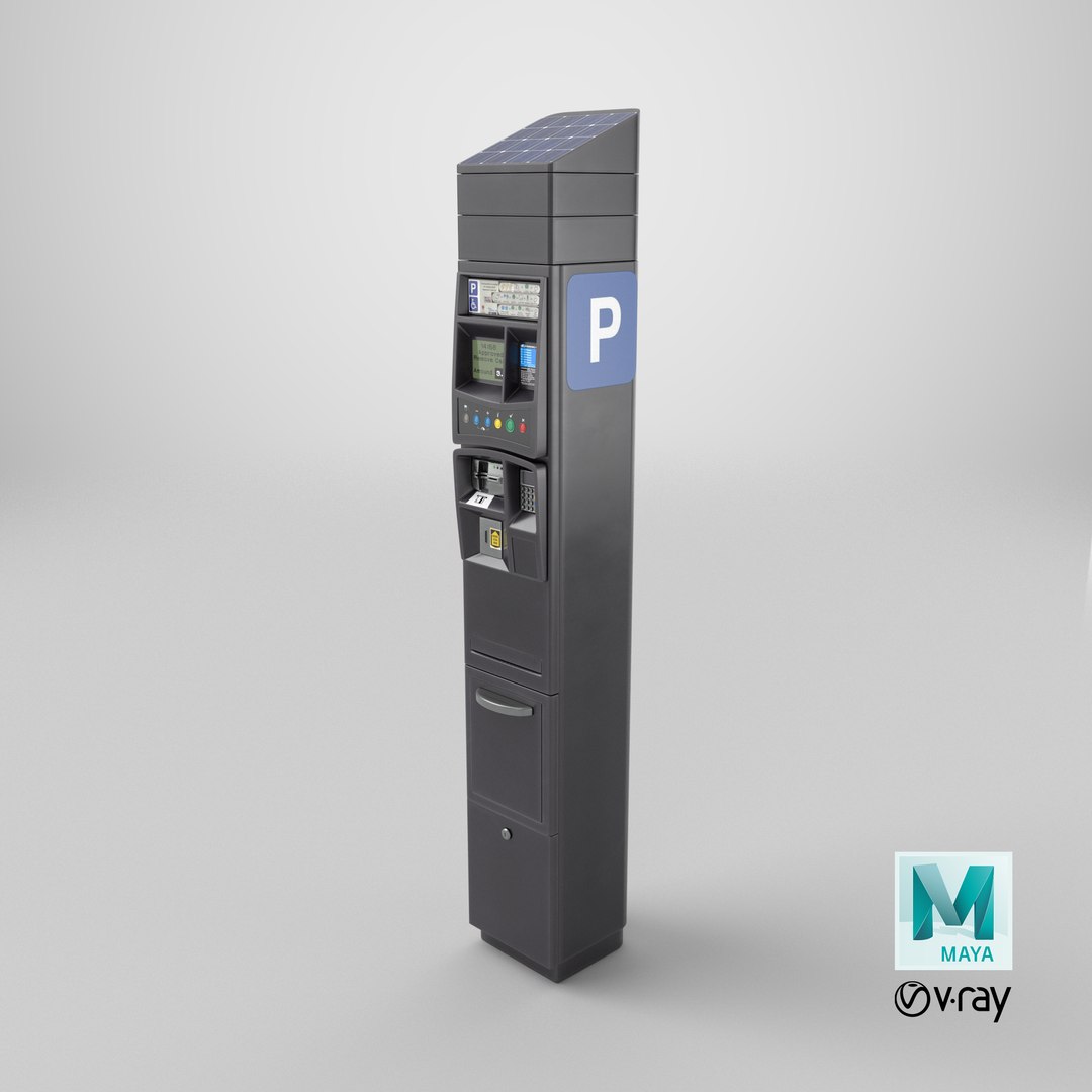 3D Parking Meter Model - TurboSquid 2241203