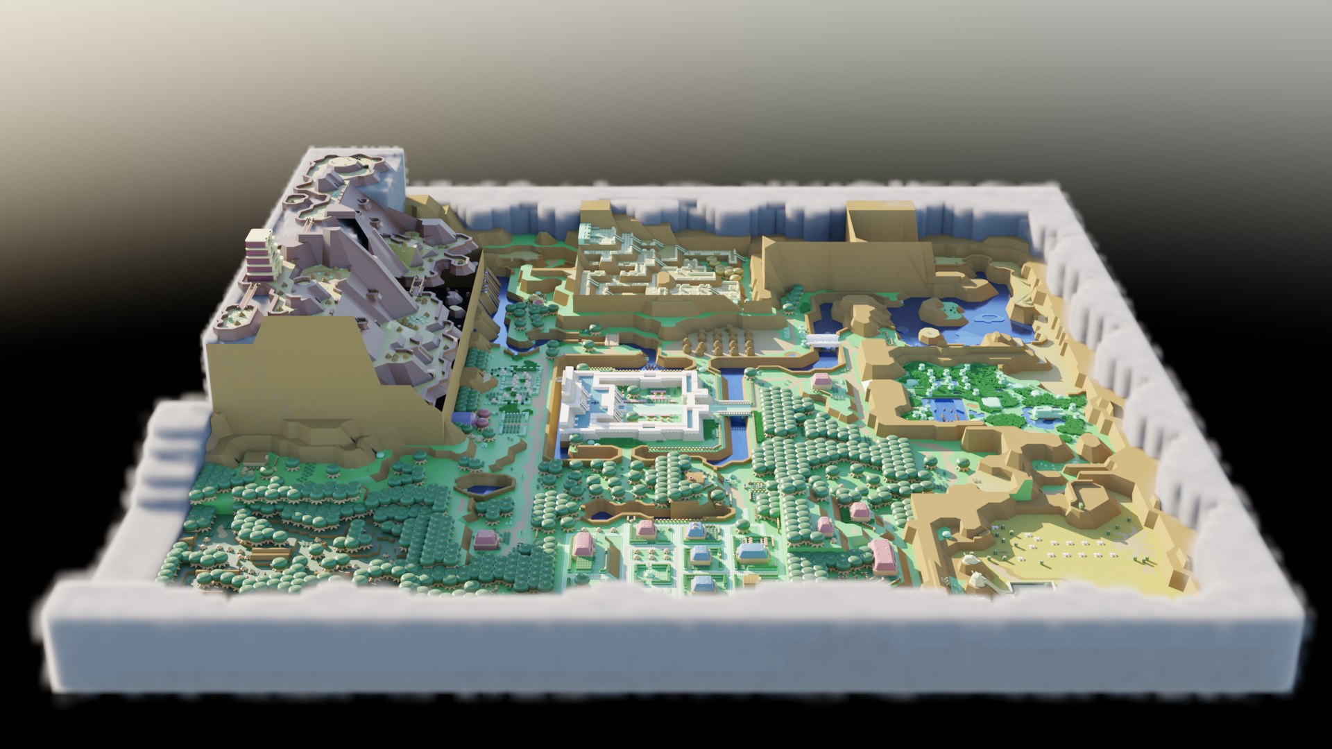 The Legend Of Zelda A Link To The Past World Map Model - TurboSquid 1858751