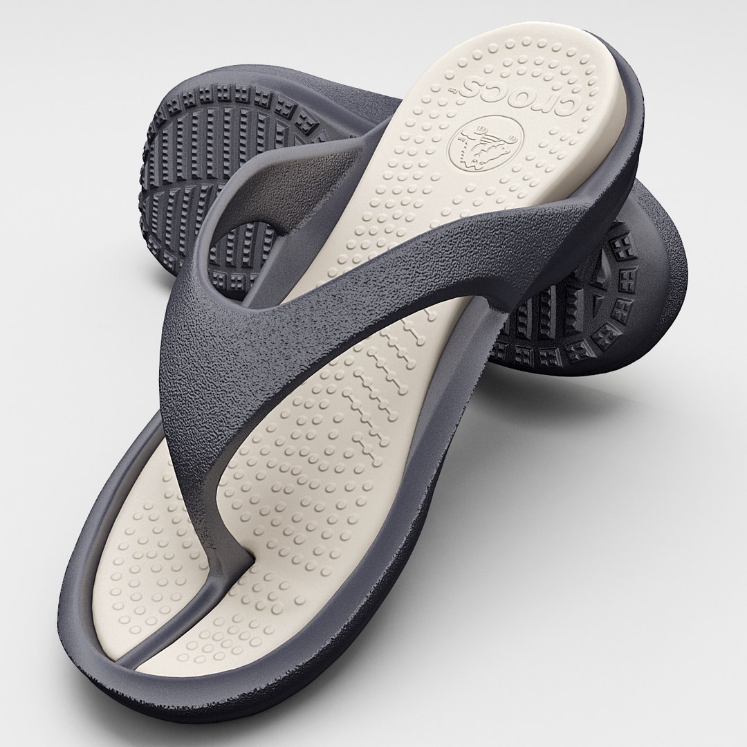 sandals crocs 3d model