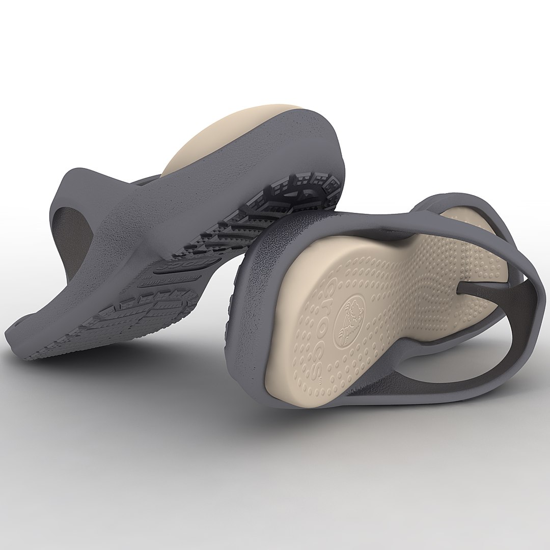 Sandals Crocs 3d Model