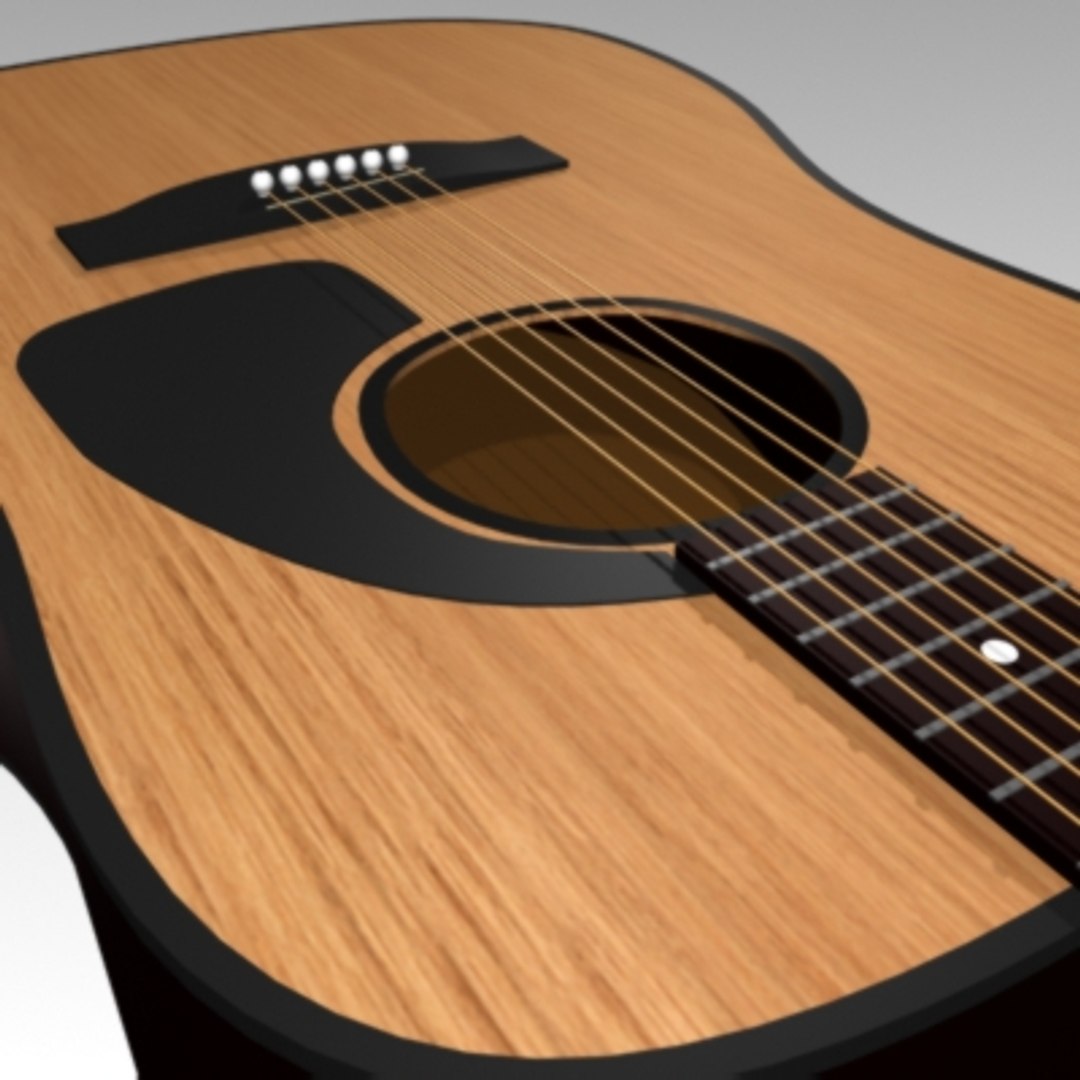3d Acoustic Guitar Model