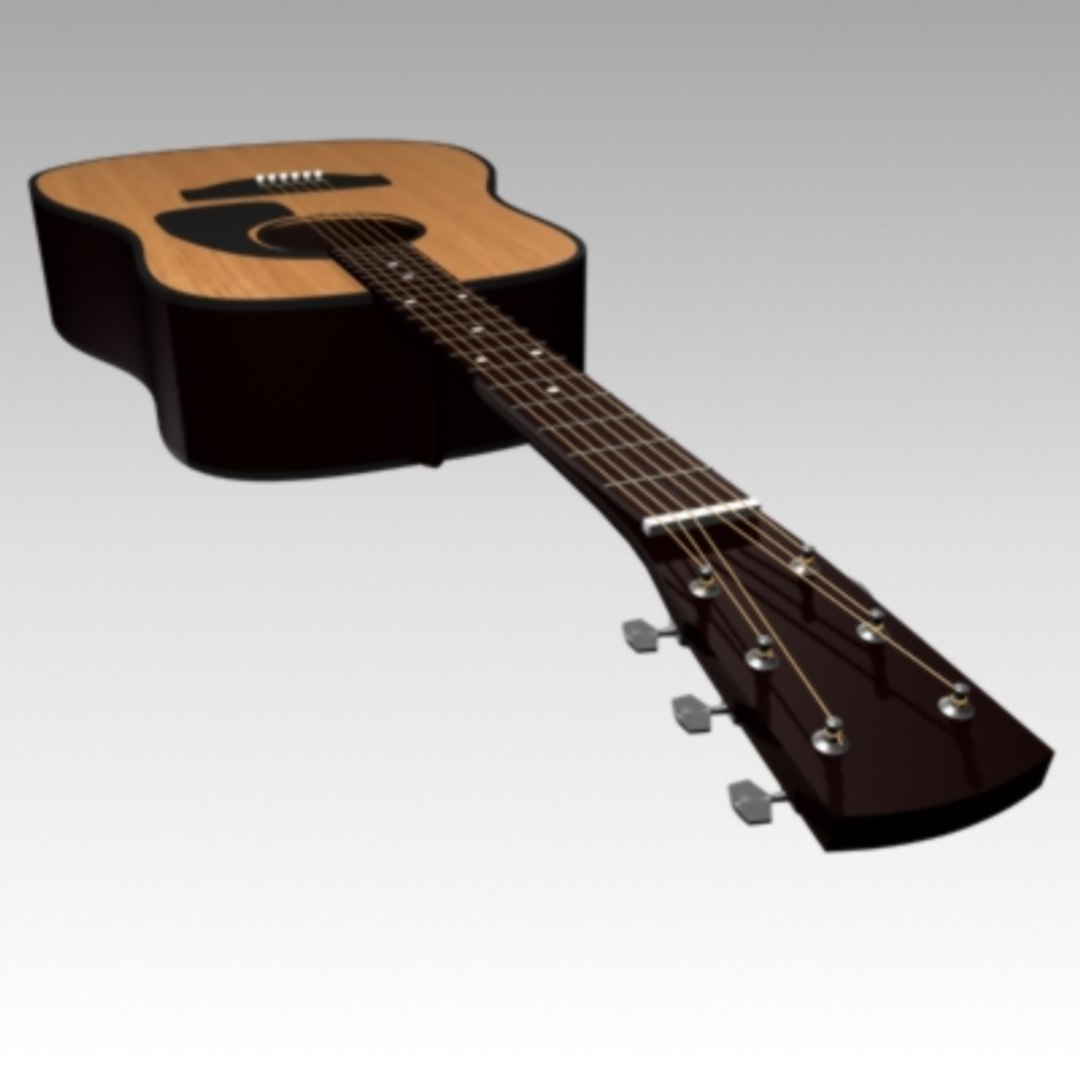 3d Acoustic Guitar Model