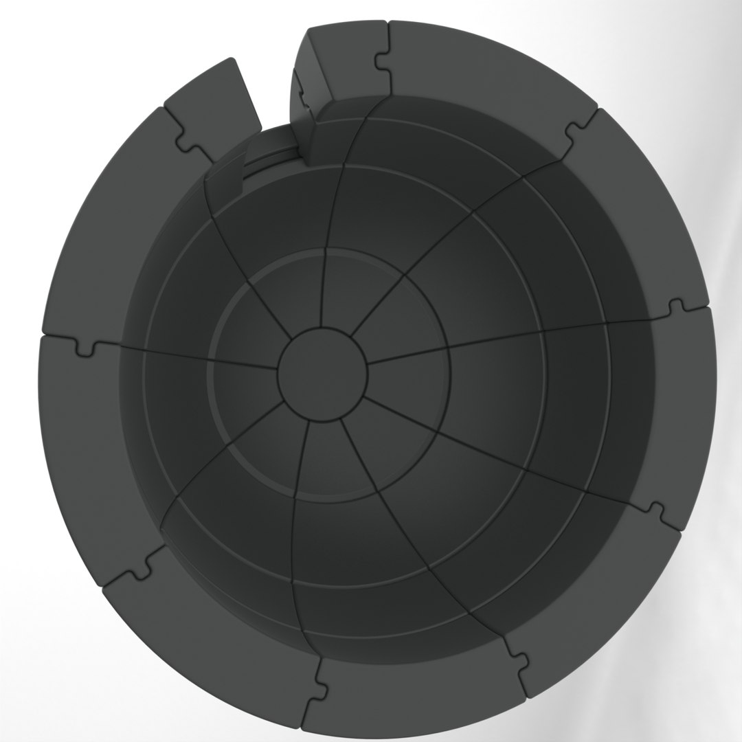 3d Dome Blocks Model