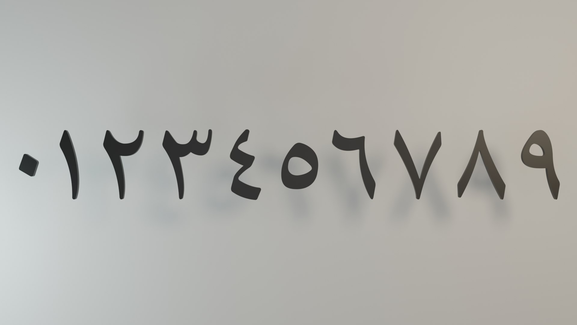 Free 3D Arabic Numbers 0-9 Model - TurboSquid 1726066