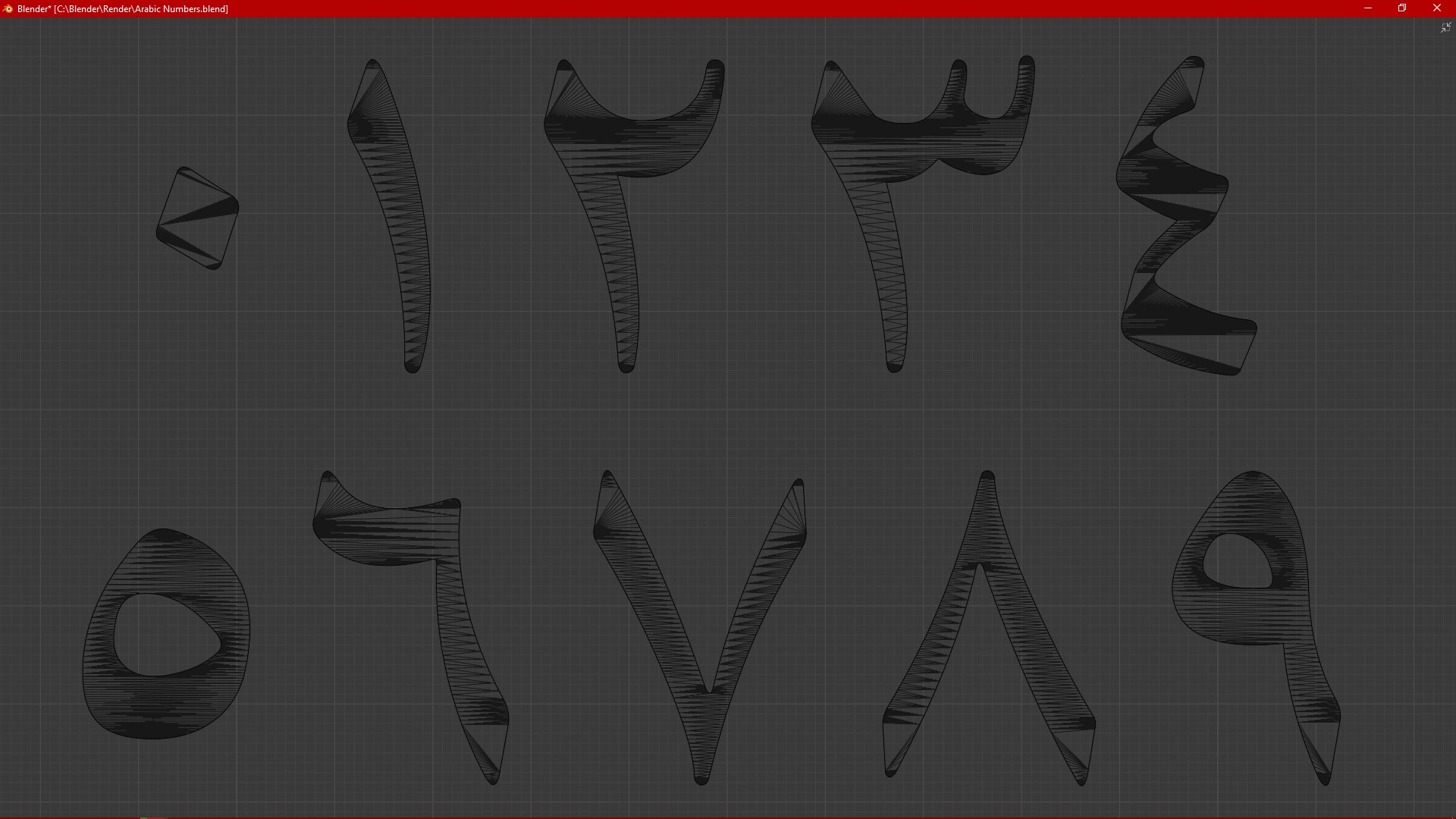 Free 3D Arabic Numbers 0-9 Model - TurboSquid 1726066