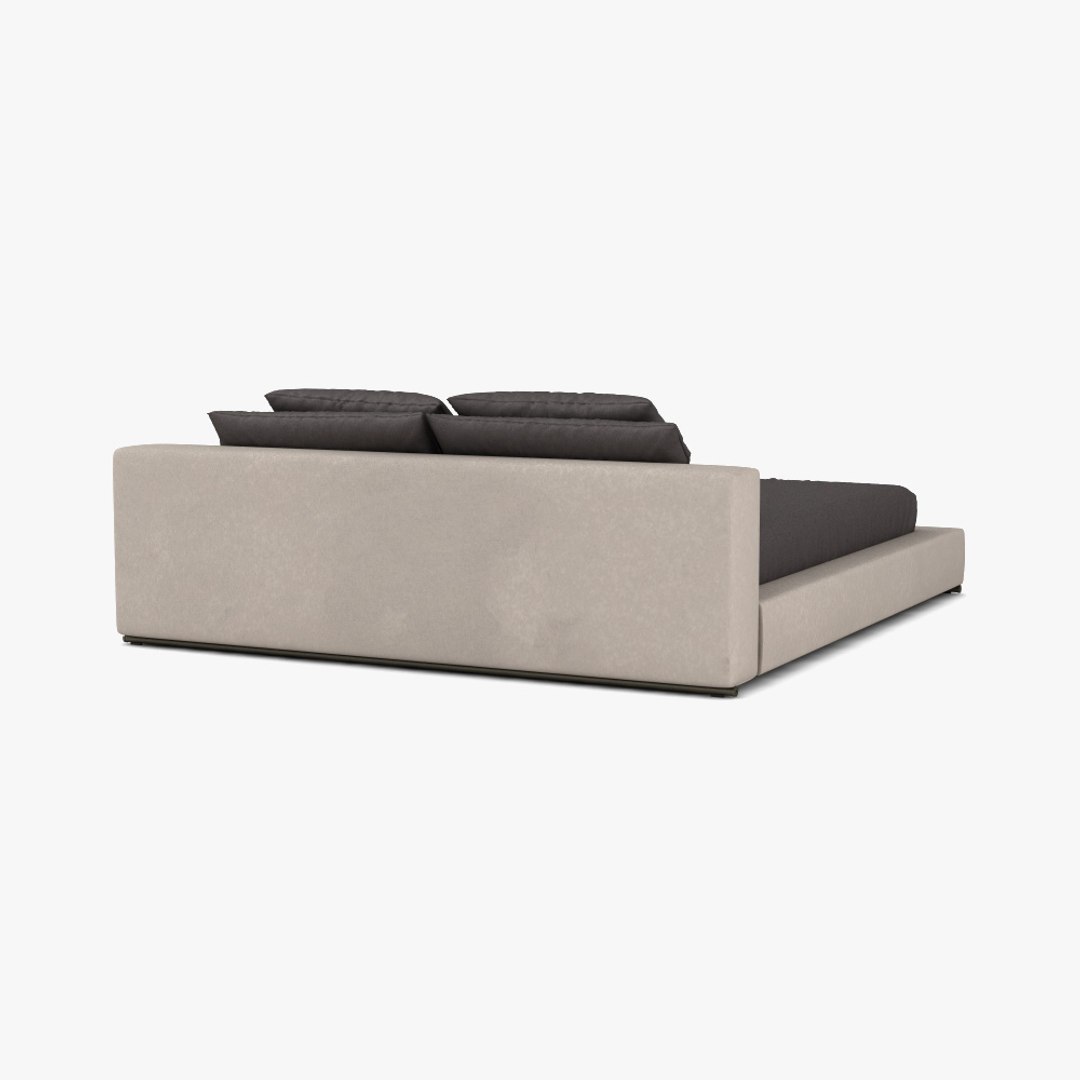 Flexform Groundpiece Bed model - TurboSquid 2081046