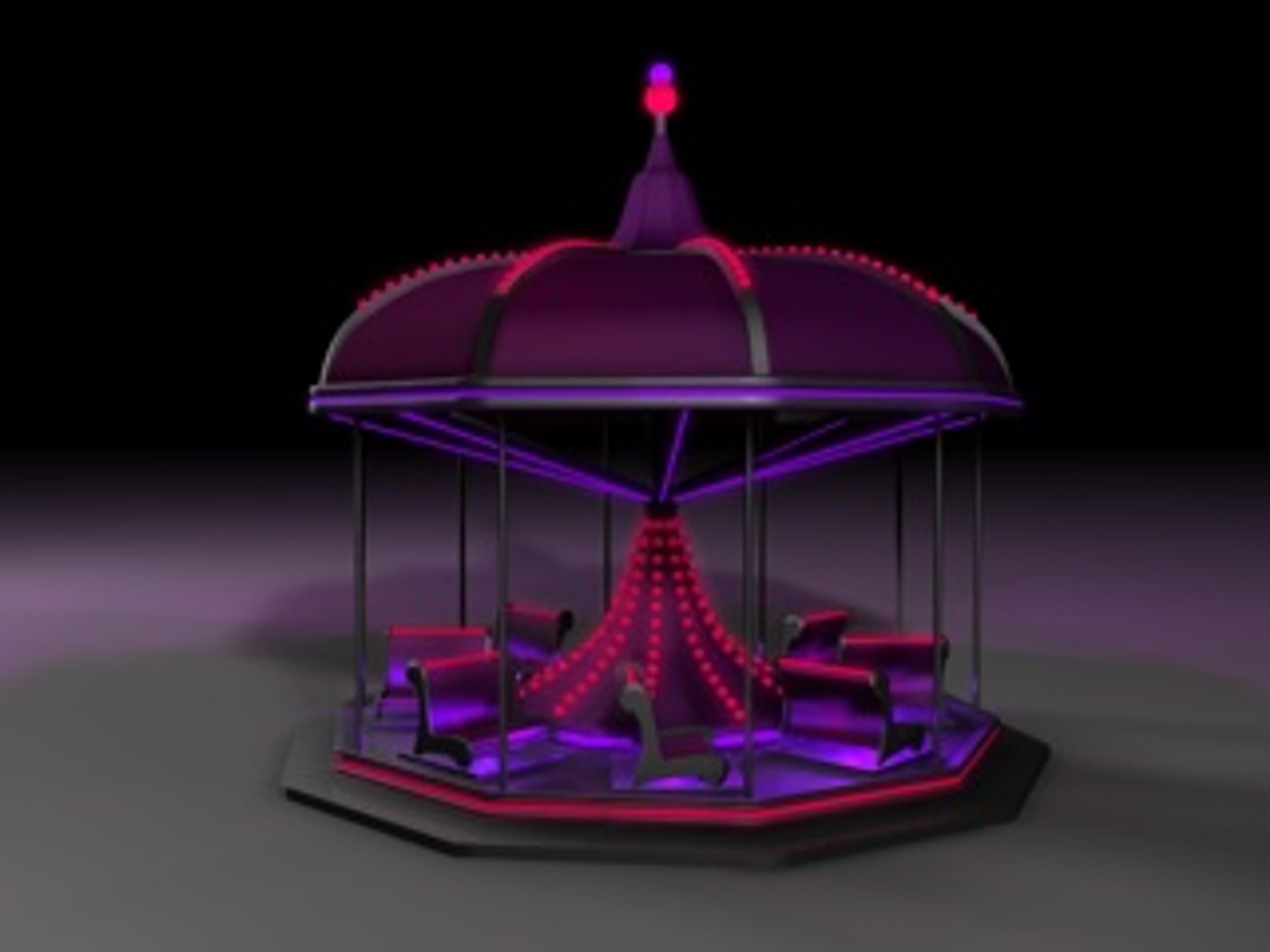 Cinema4d Neon Carousel