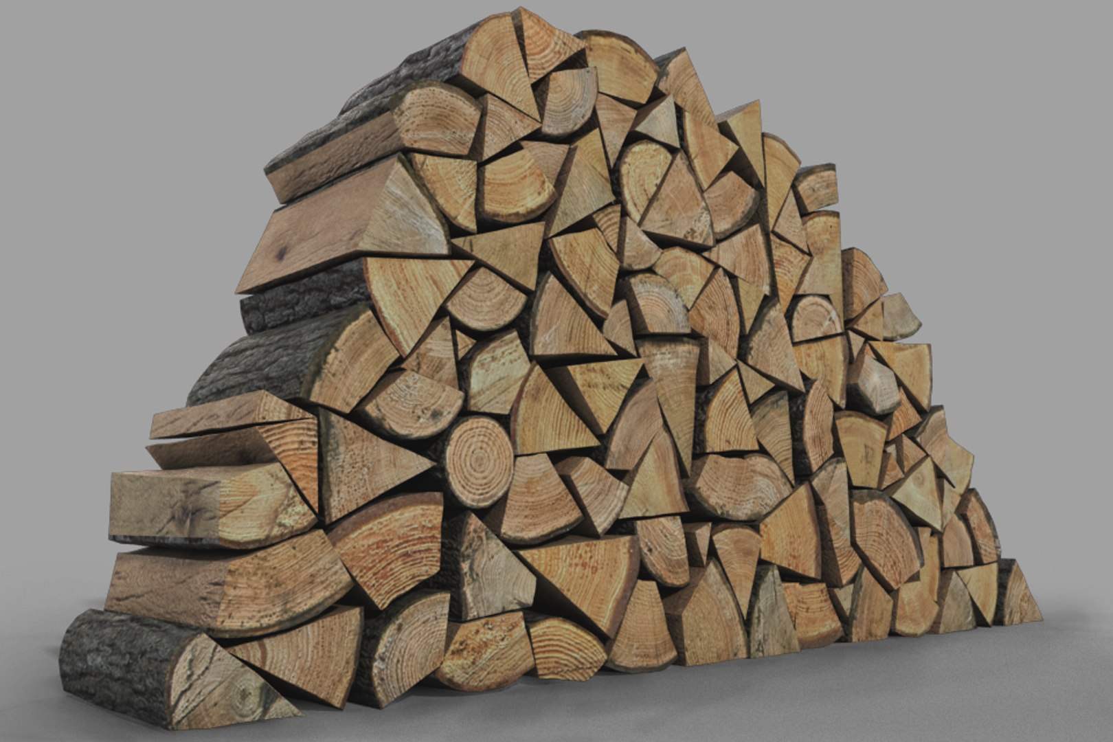 Realistic Logs 3d Model