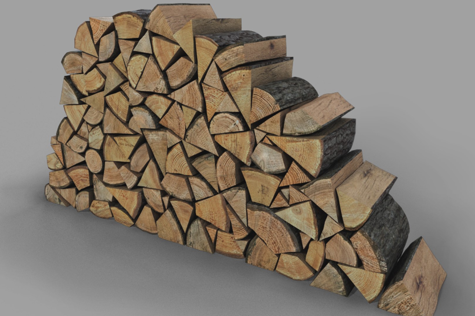 Realistic Logs 3d Model