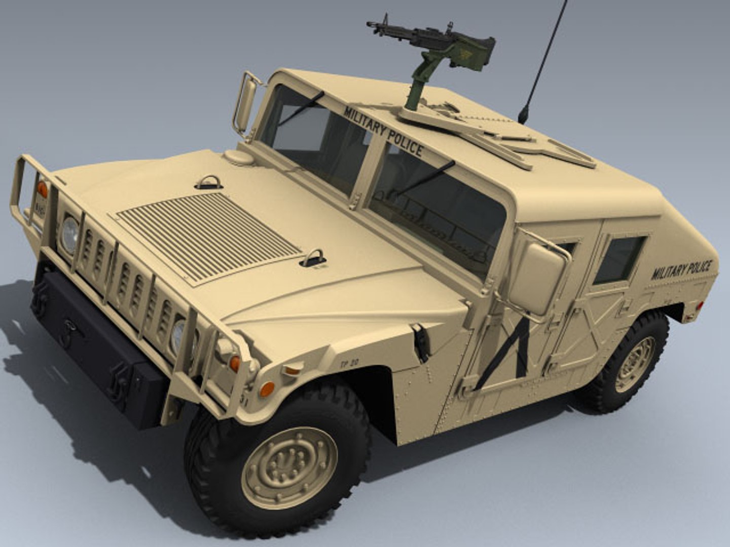 Army Humvee Desert 3d Max