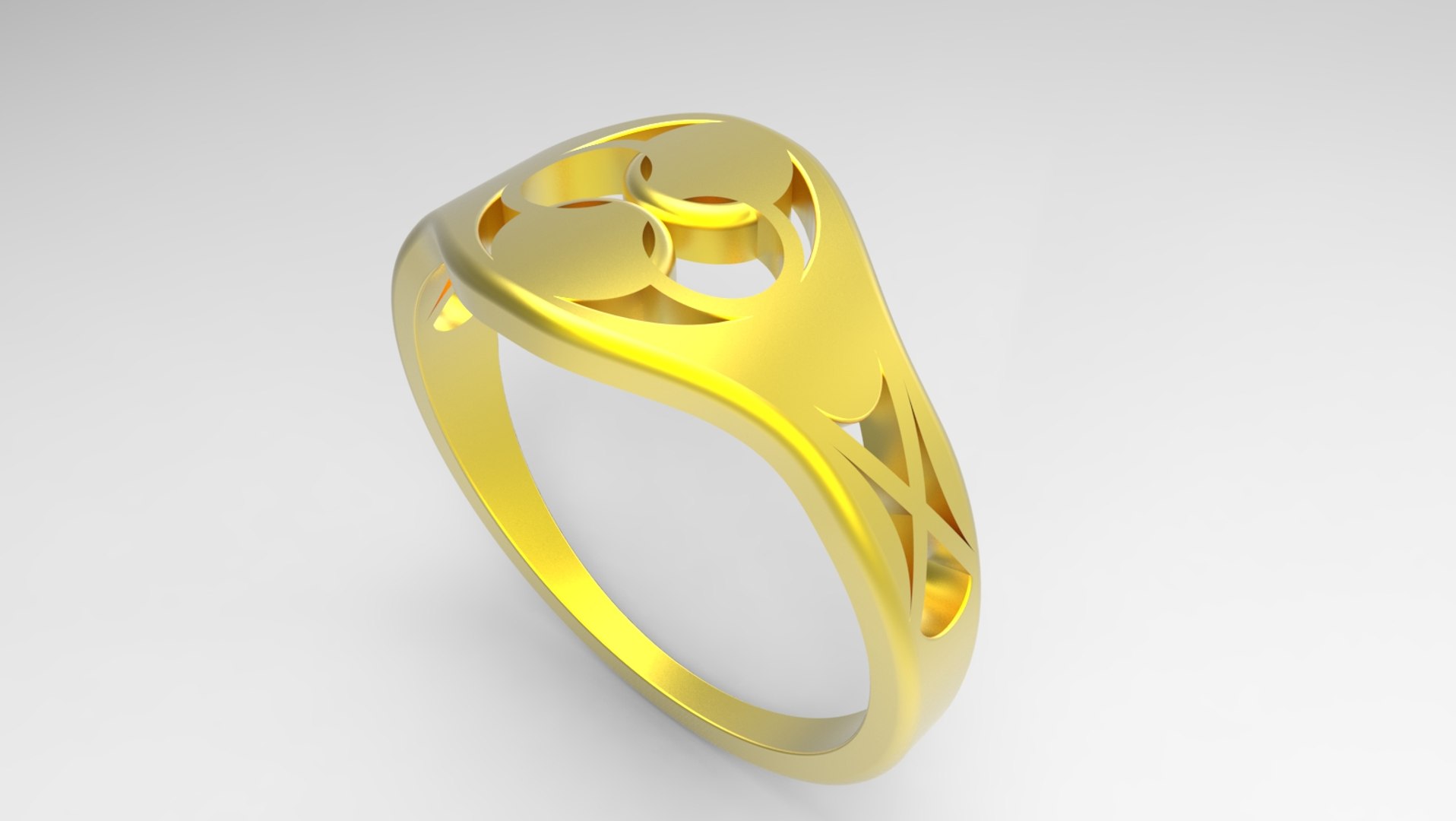 3d golden ring model