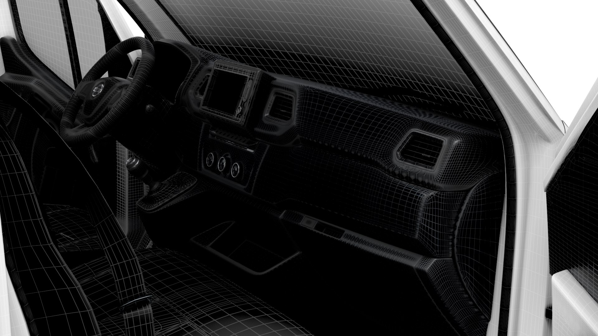 Nissan NV400 Van L4H3 HQ Interior 2021 Model - TurboSquid 2284395