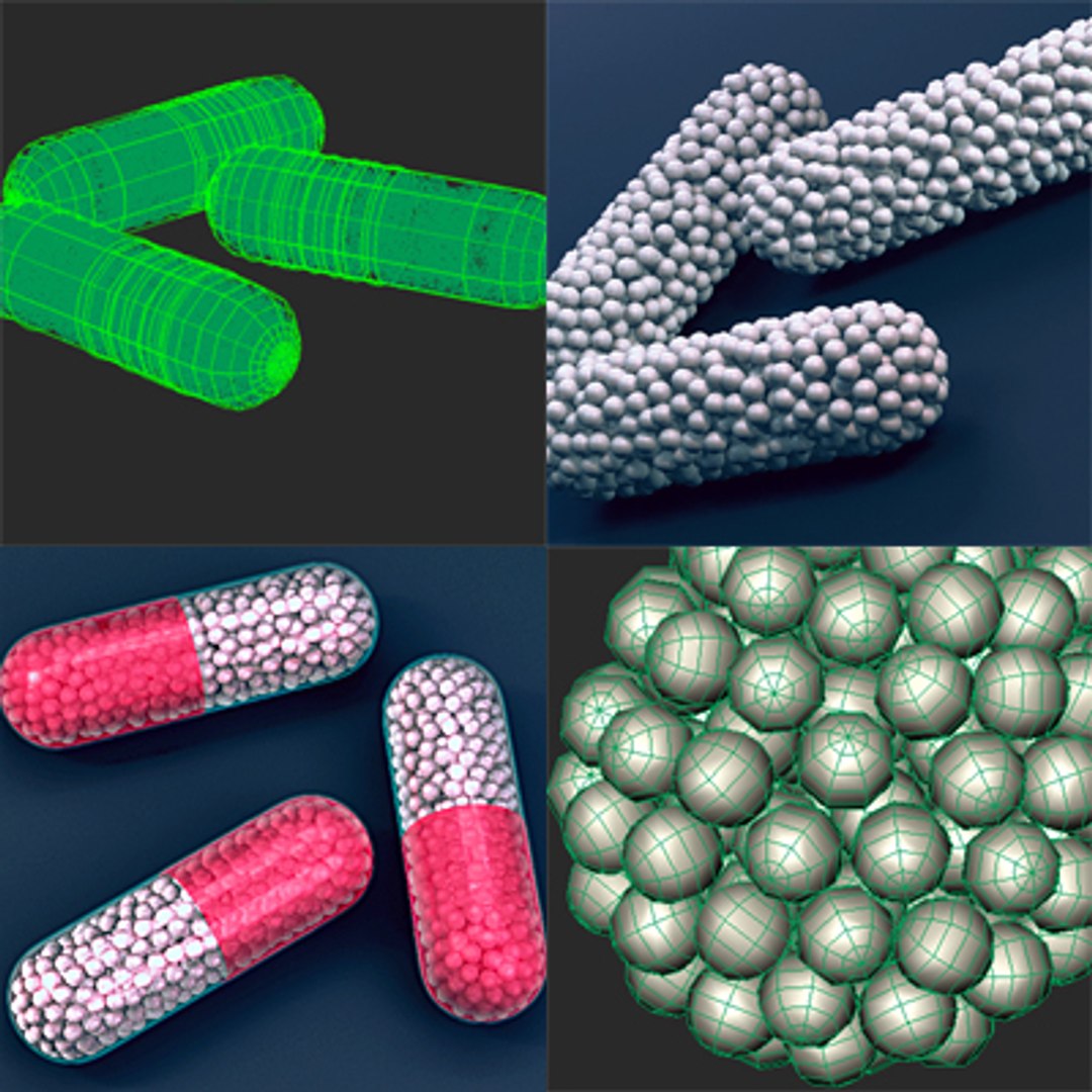 3d Capsule Pill Model