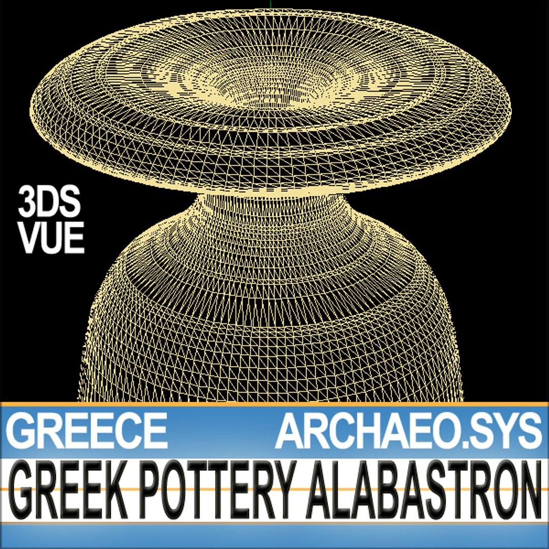 photoreal ancient greek pottery 3d model