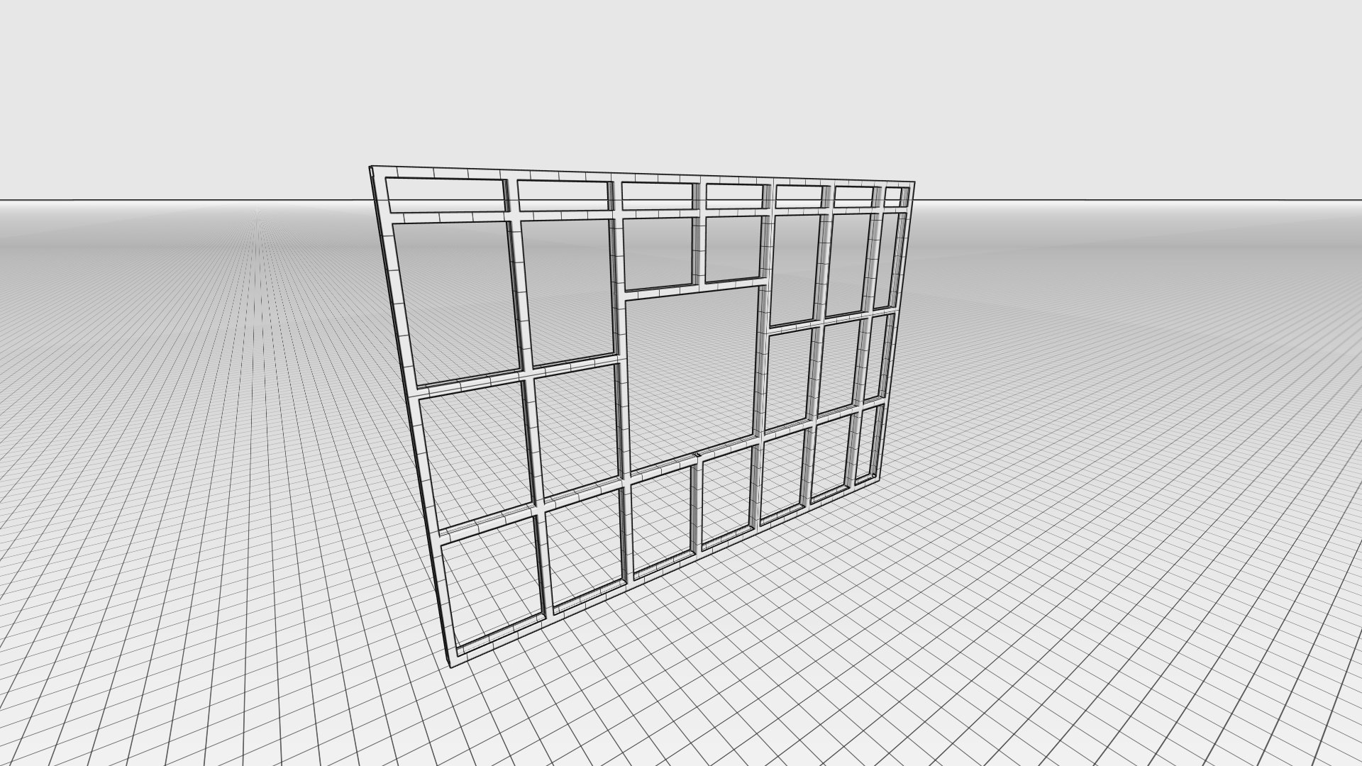 3D Parametric Steel C Frame Cascass Wall Model - TurboSquid 1944200