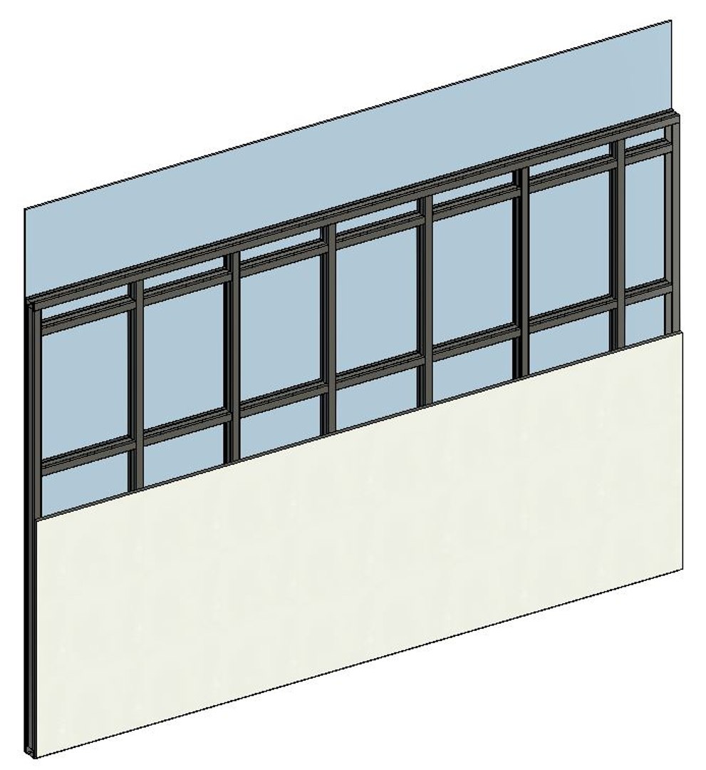 3D Parametric Steel C Frame Cascass Wall Model - TurboSquid 1944200
