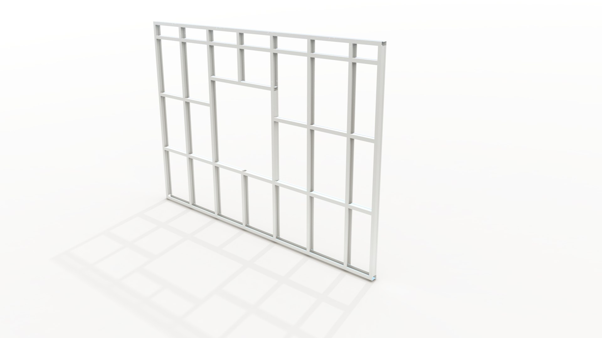 3D Parametric Steel C Frame Cascass Wall Model - TurboSquid 1944200