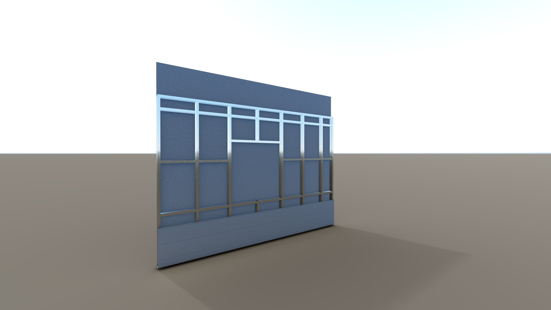 3D Parametric Steel C Frame Cascass Wall Model - TurboSquid 1944200