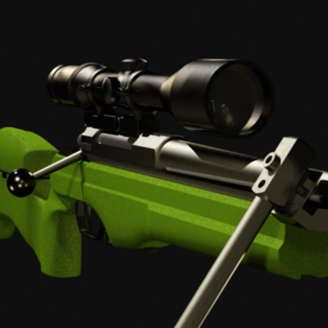 Sako Trg-42 Sniper Rifle 3d Model
