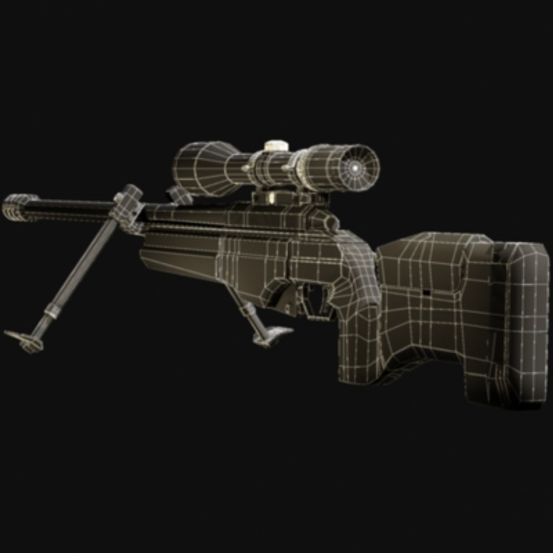Sako Trg-42 Sniper Rifle 3d Model