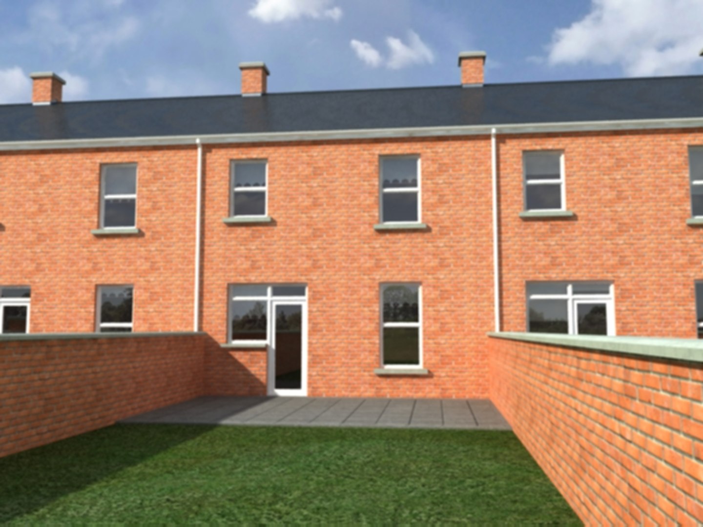 3d Model Terraced Houses