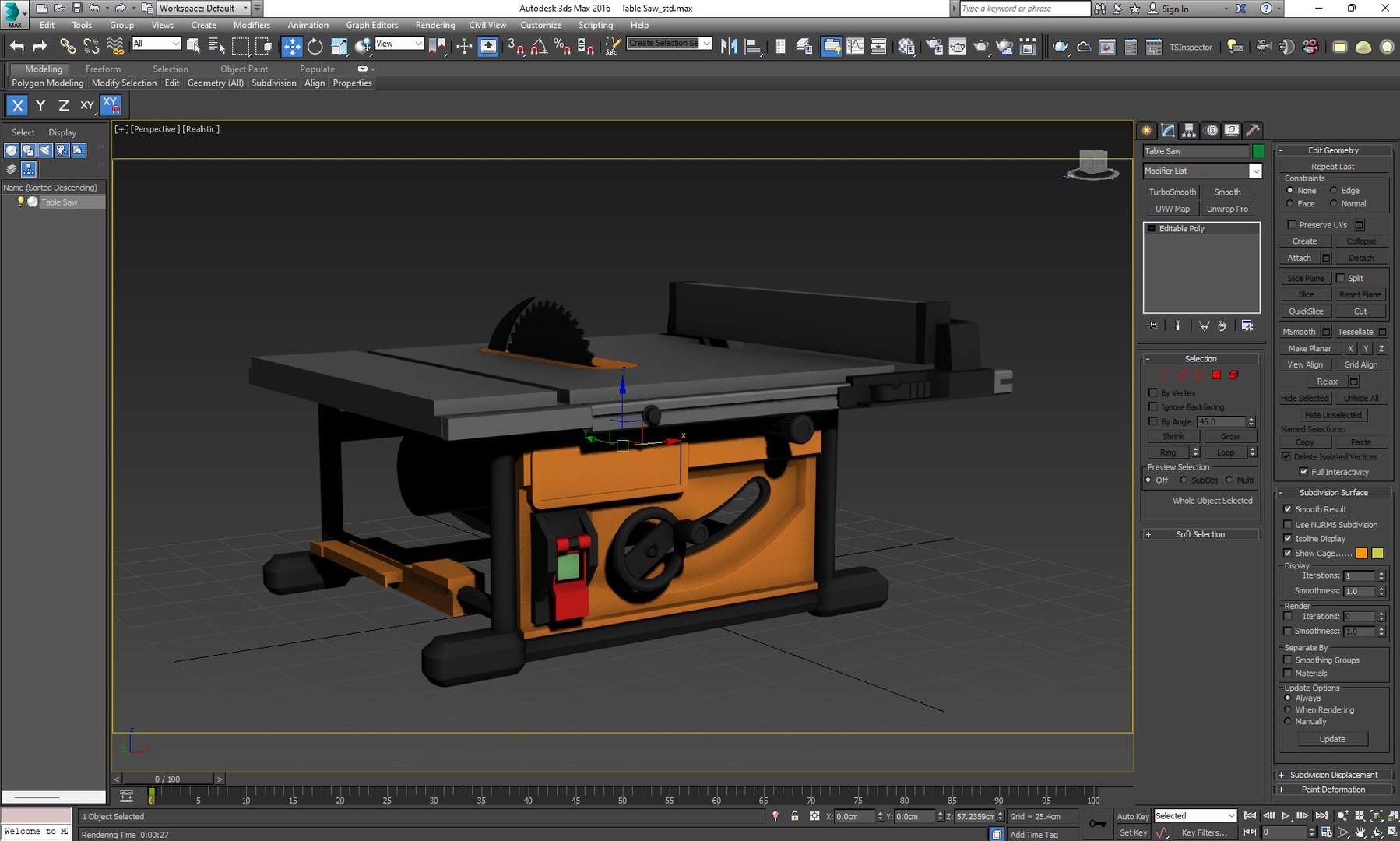 Table saw 3D model - TurboSquid 2030764
