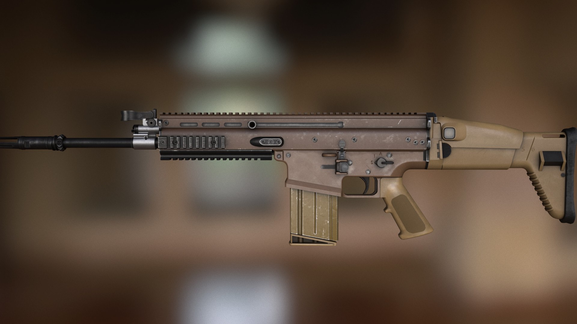 Scar Scar-h Rifle 3D - TurboSquid 1628088