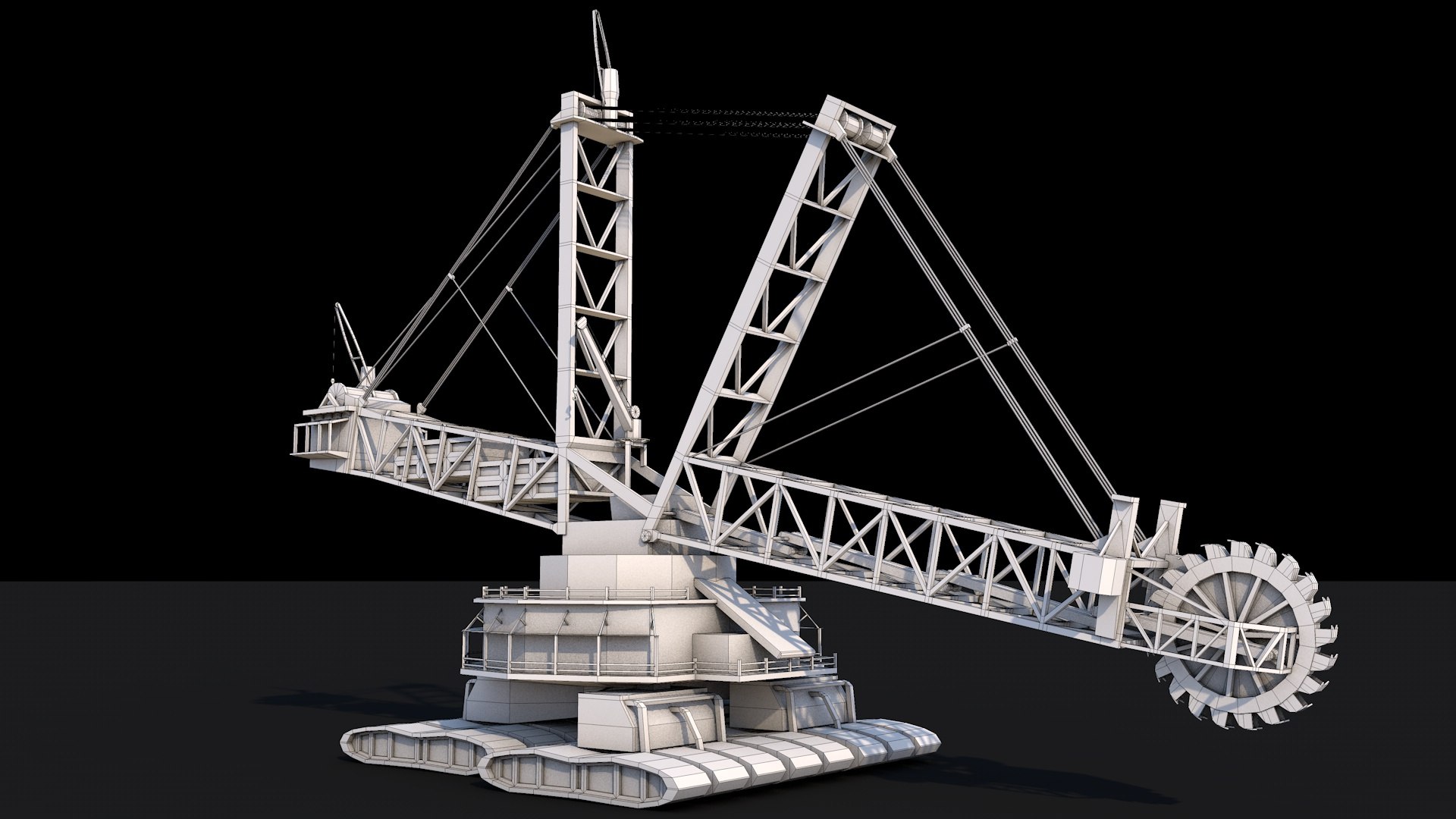 Mining Multi Bucket Wheel Excavator 3D Model - TurboSquid 2215688