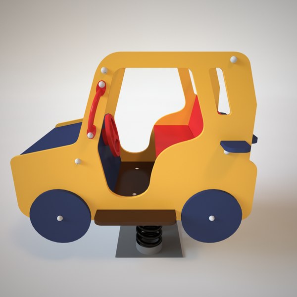 Playground spring car 3D model - TurboSquid 1237254