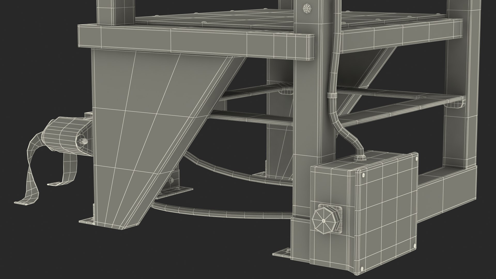 3D Electric Chair With Control Panel Model - TurboSquid 1723463