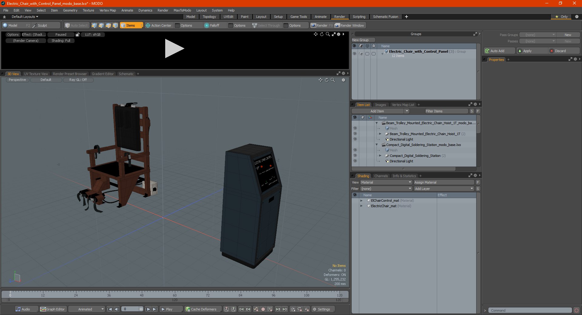 3D Electric Chair With Control Panel Model - TurboSquid 1723463