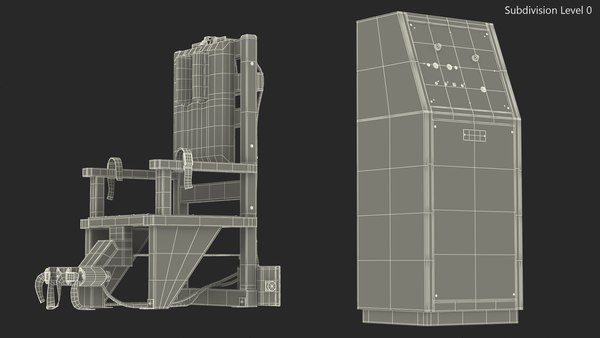 3D Electric Chair with Control Panel model - TurboSquid 1723463
