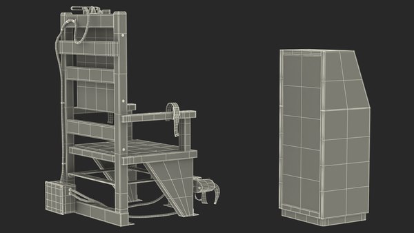 3D Electric Chair with Control Panel model - TurboSquid 1723463