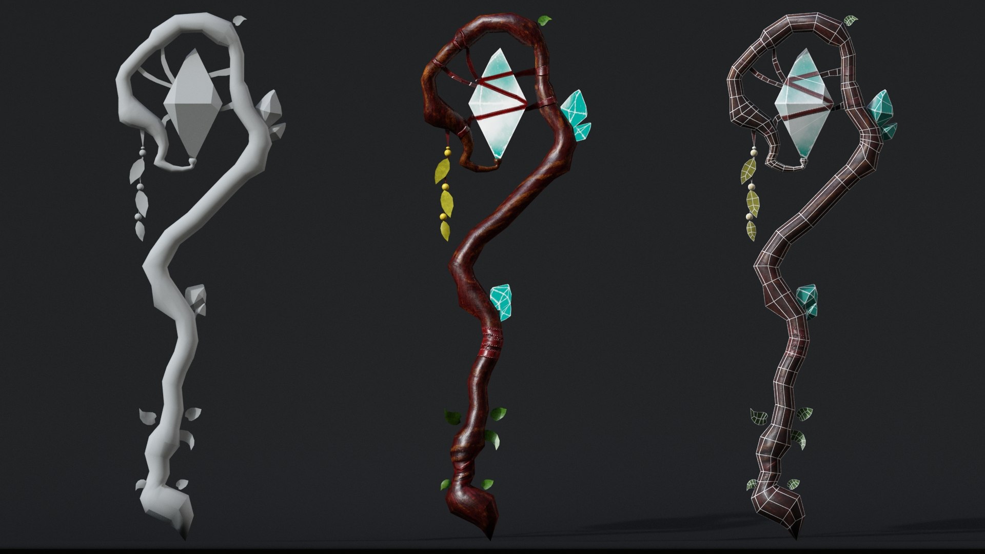 Staff 3D Model - TurboSquid 1541991