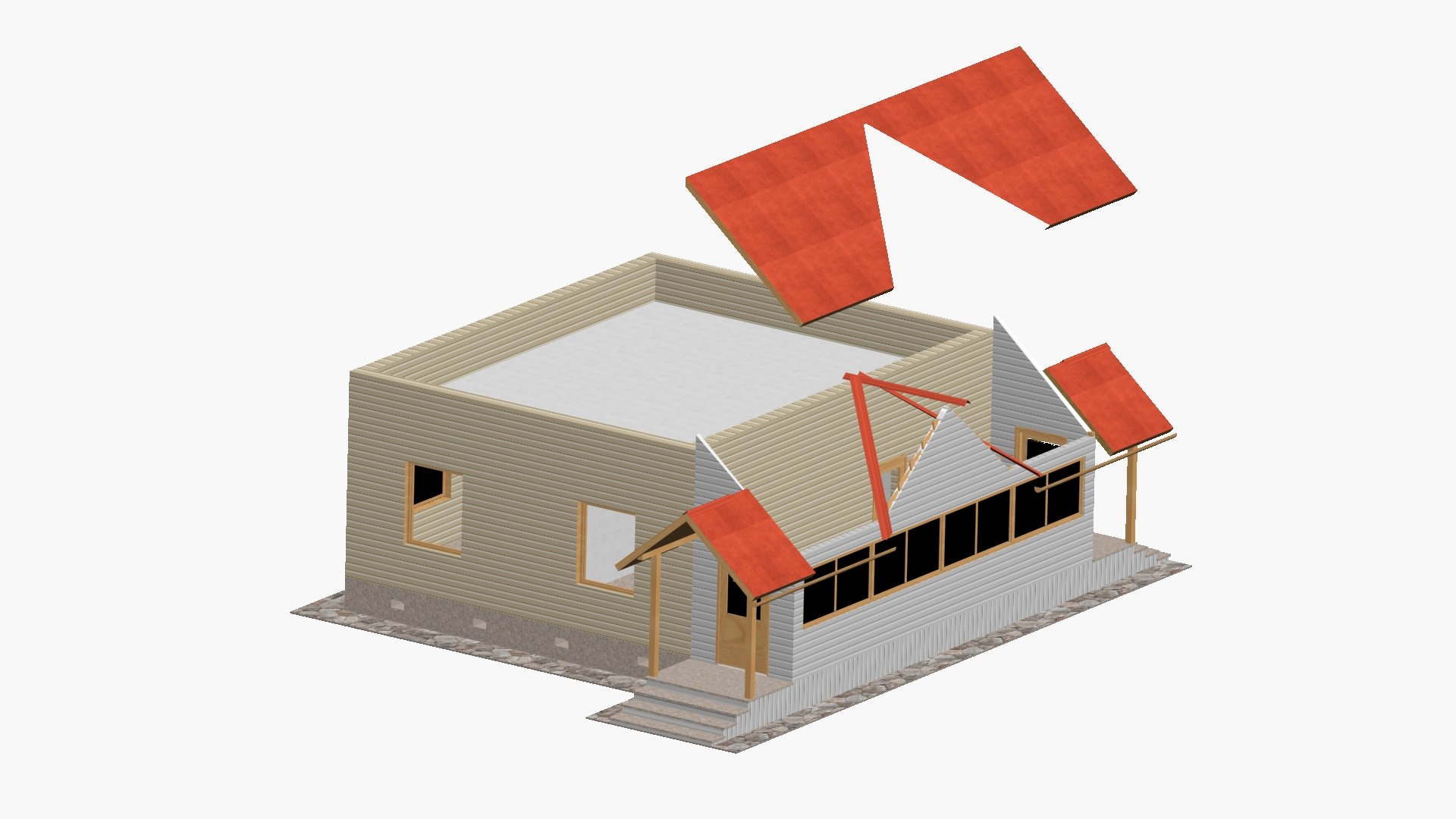 3D Construction Build Animation Showing Model - TurboSquid 1701117